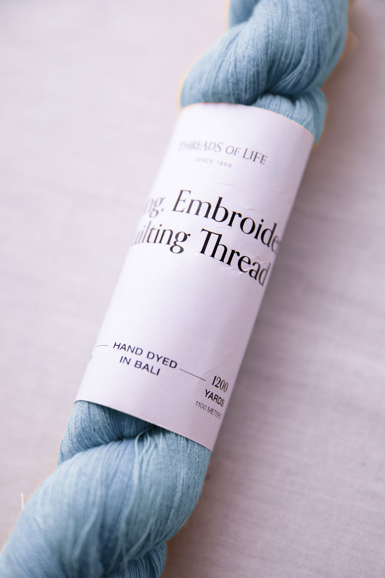 Light Indigo Hand-sewing Thread 1100 meters – Threads of Life