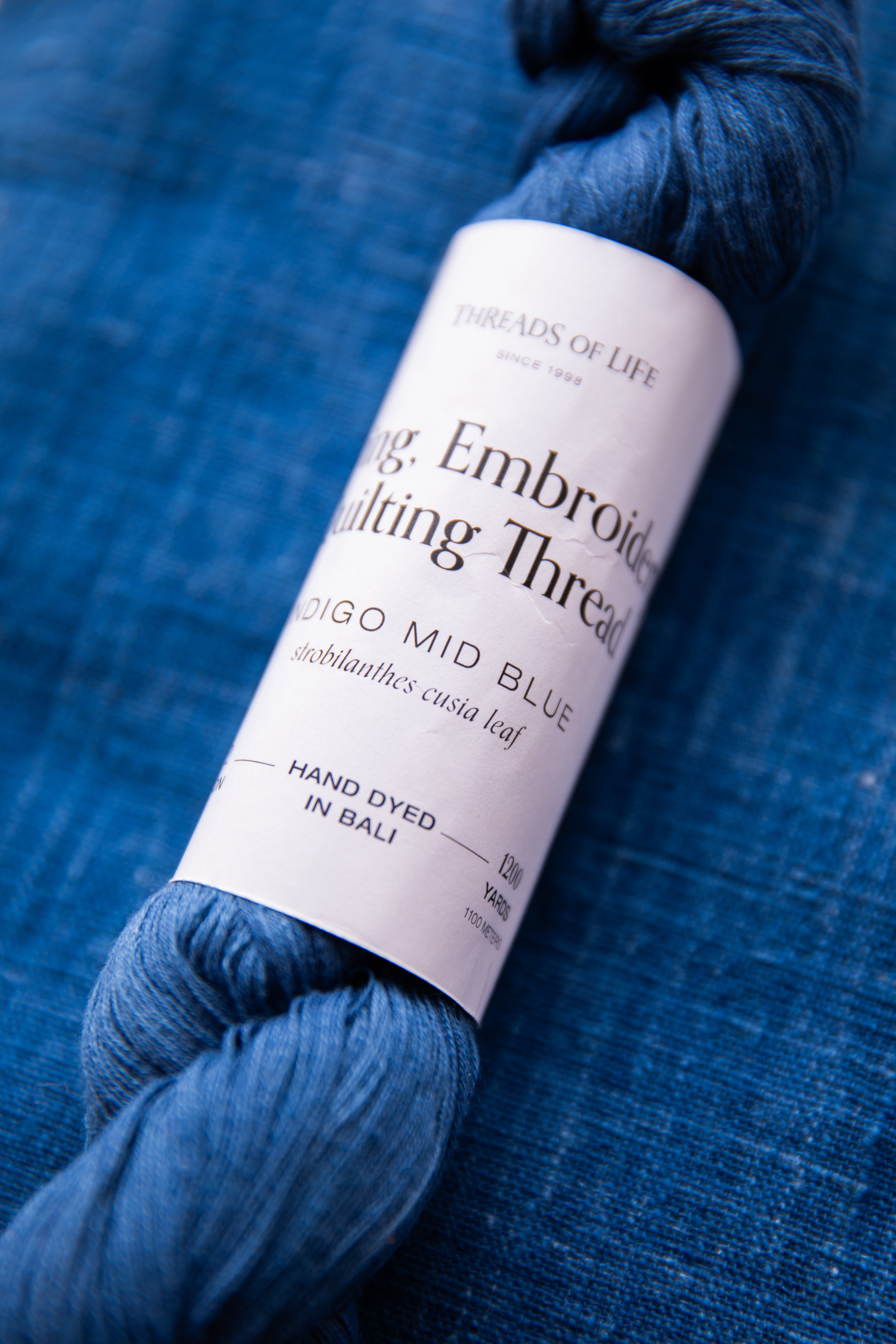 Indigo Hand-sewing Thread 1100 meters – Threads of Life